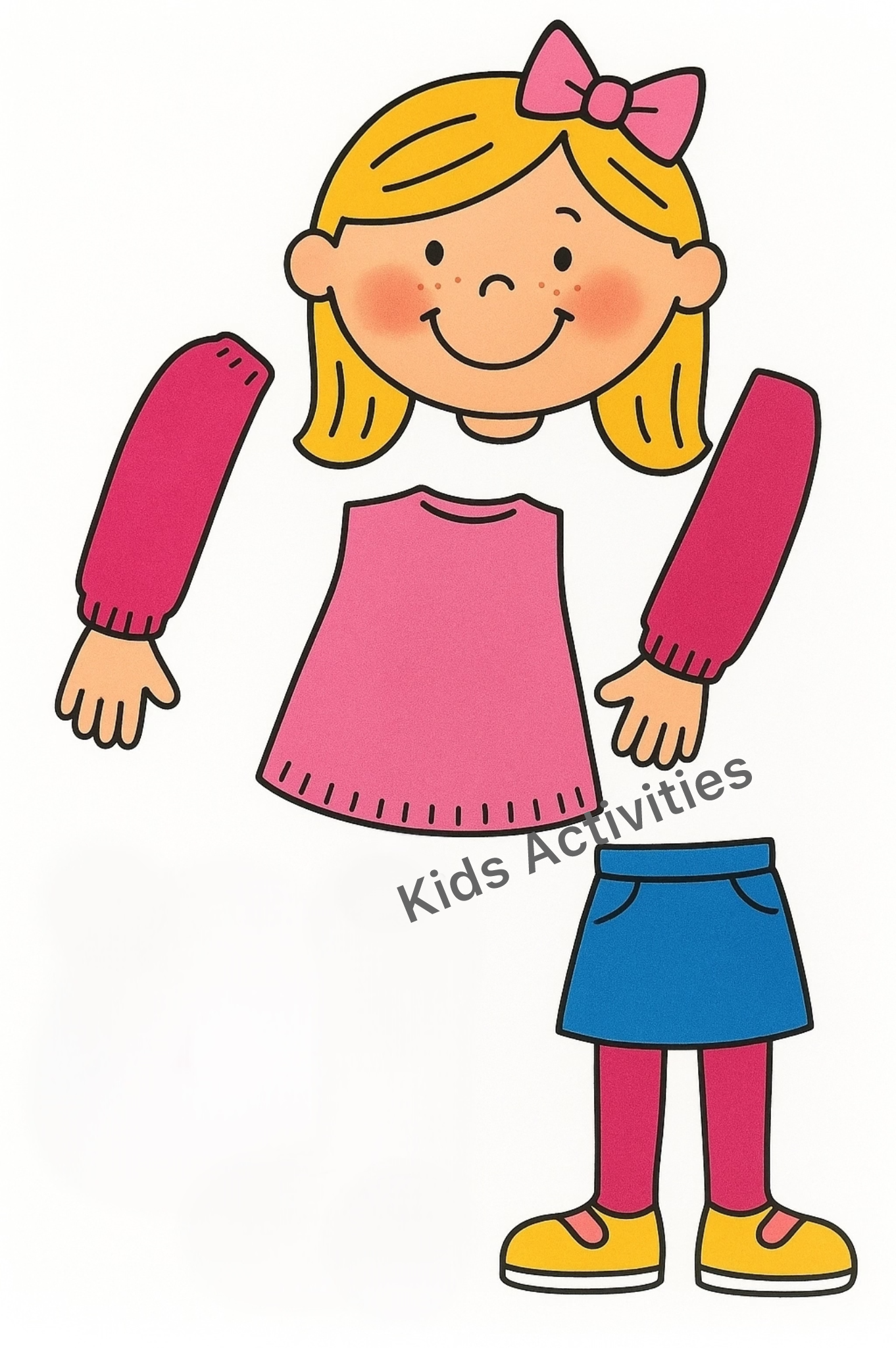 Make Your Paper Dolls By Joining Body Parts - Kids Activities