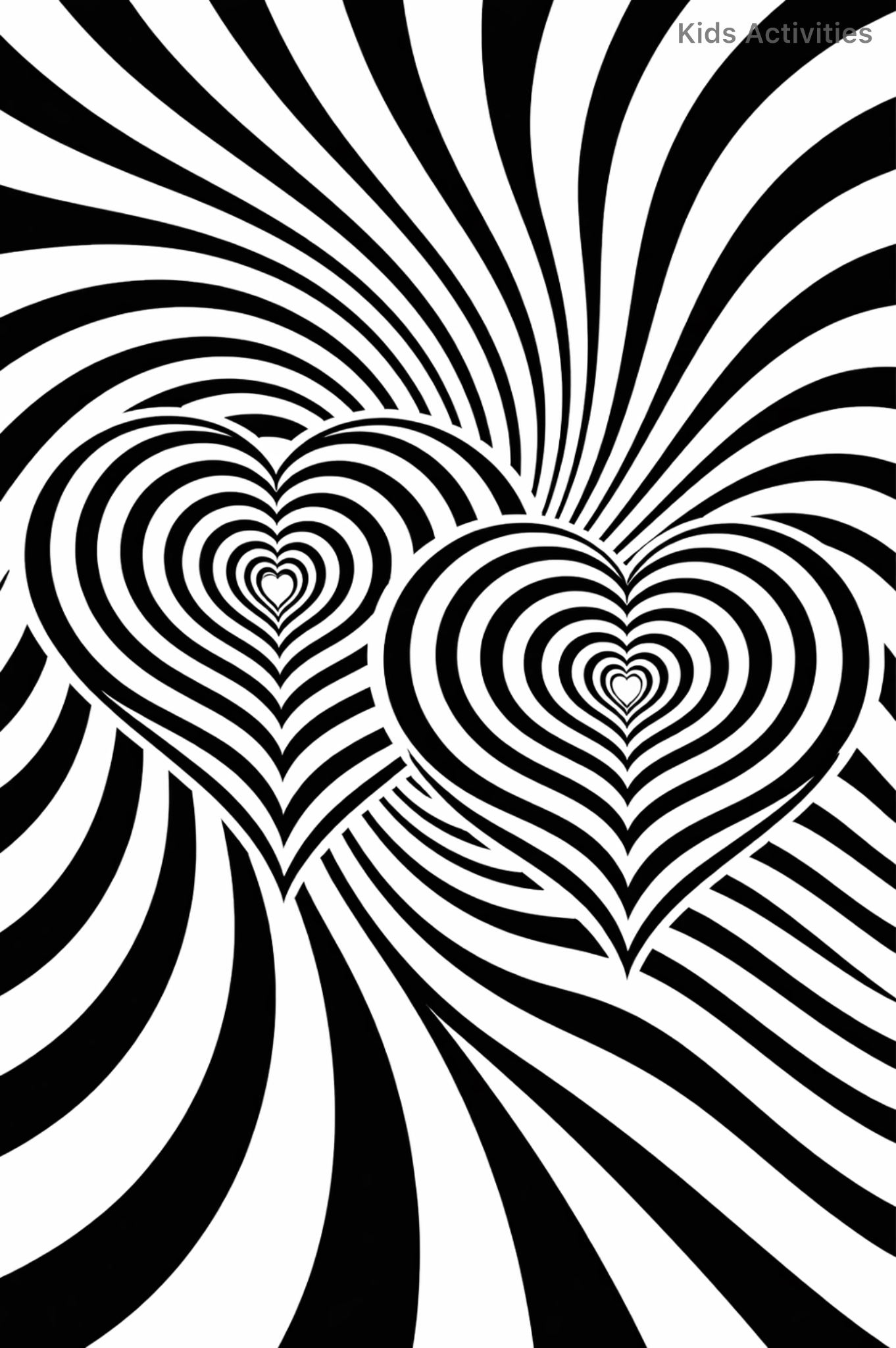 Optical illusions paper art - Kids Activities