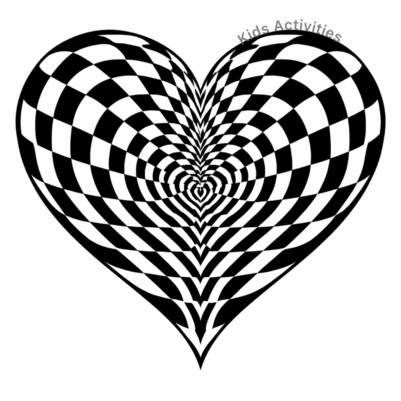 Optical illusions paper art - Kids Activities