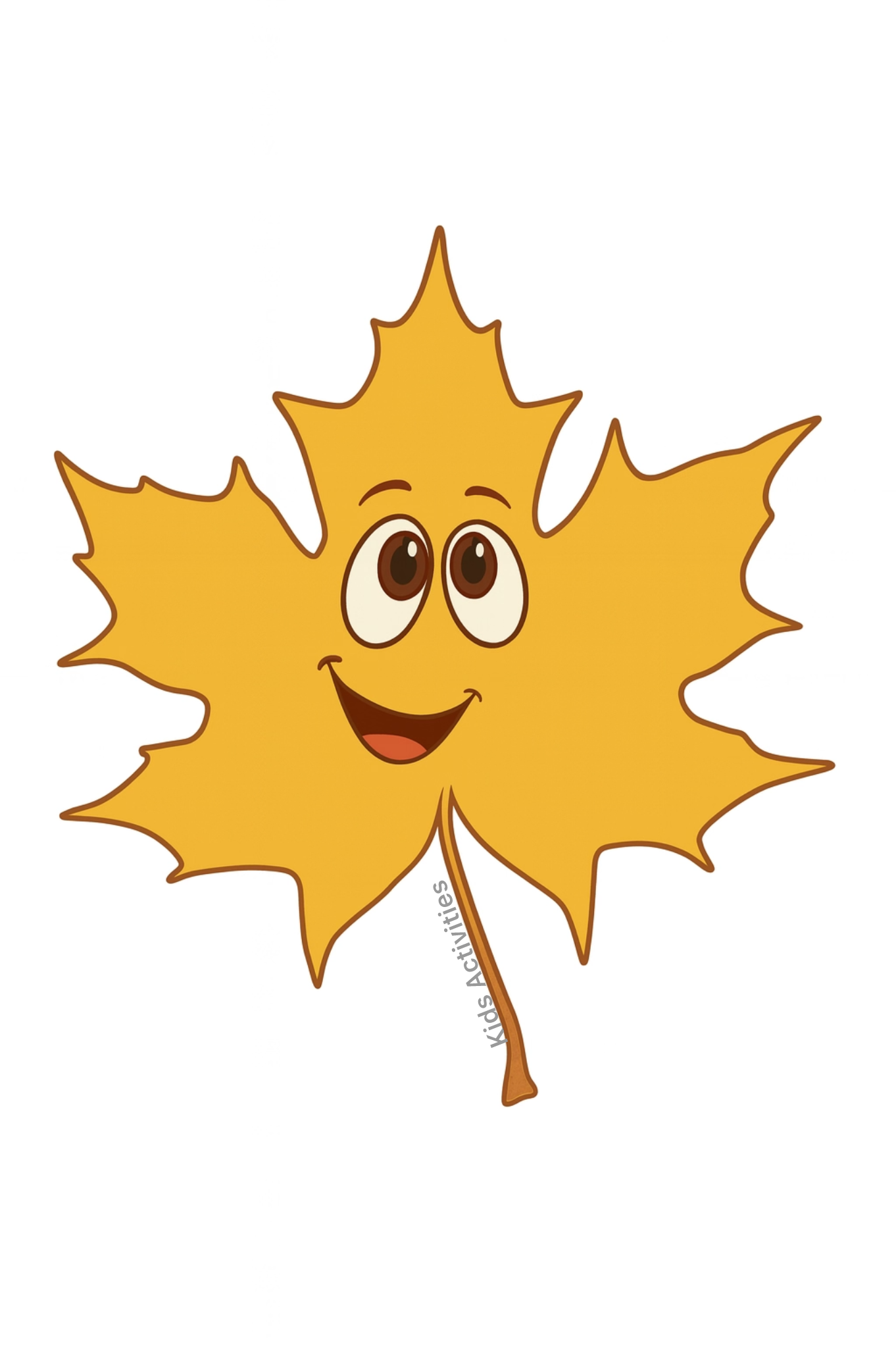 Smiley fall leaves decorations - Kids Activities