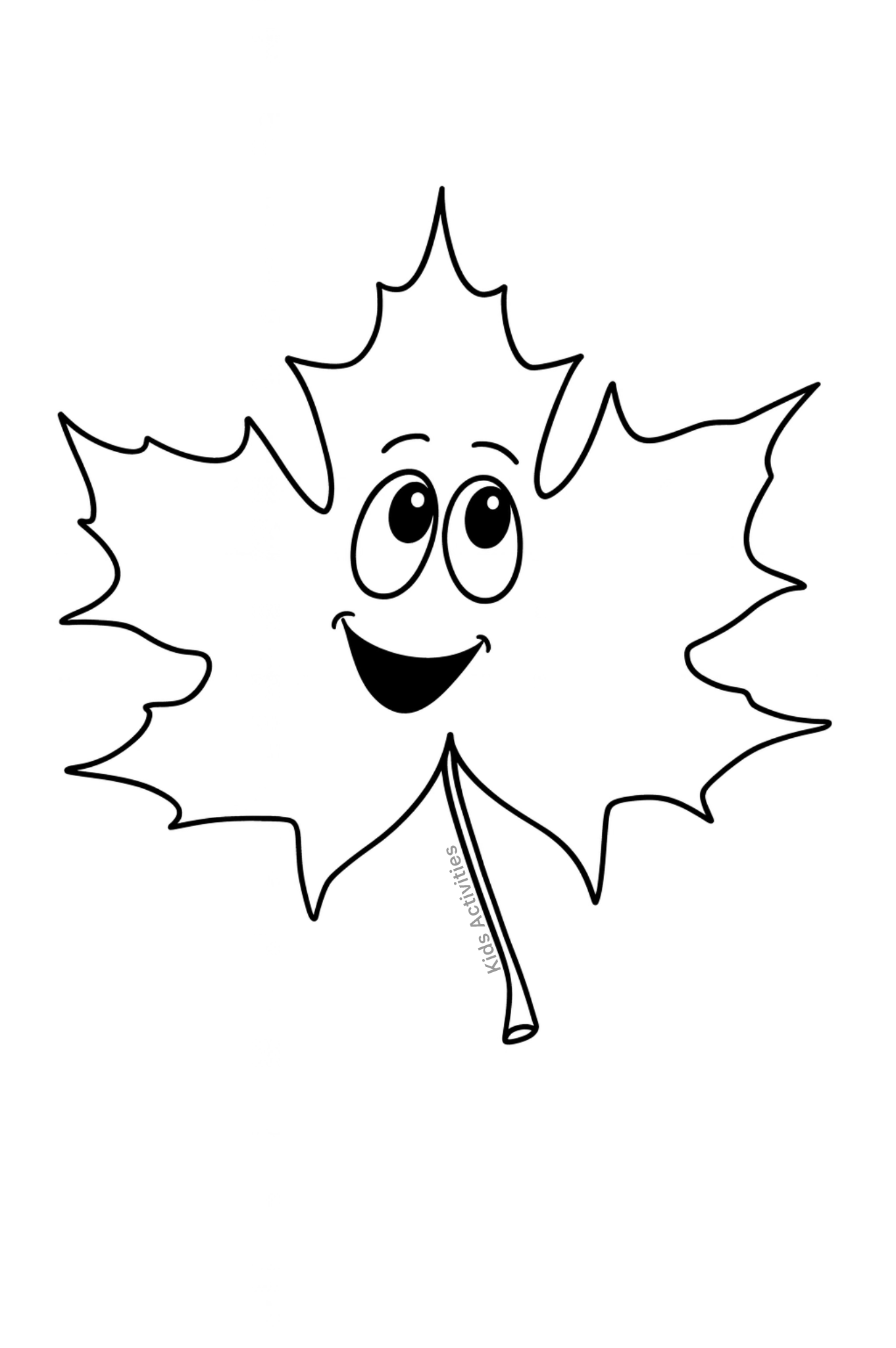 Smiley fall leaves decorations - Kids Activities