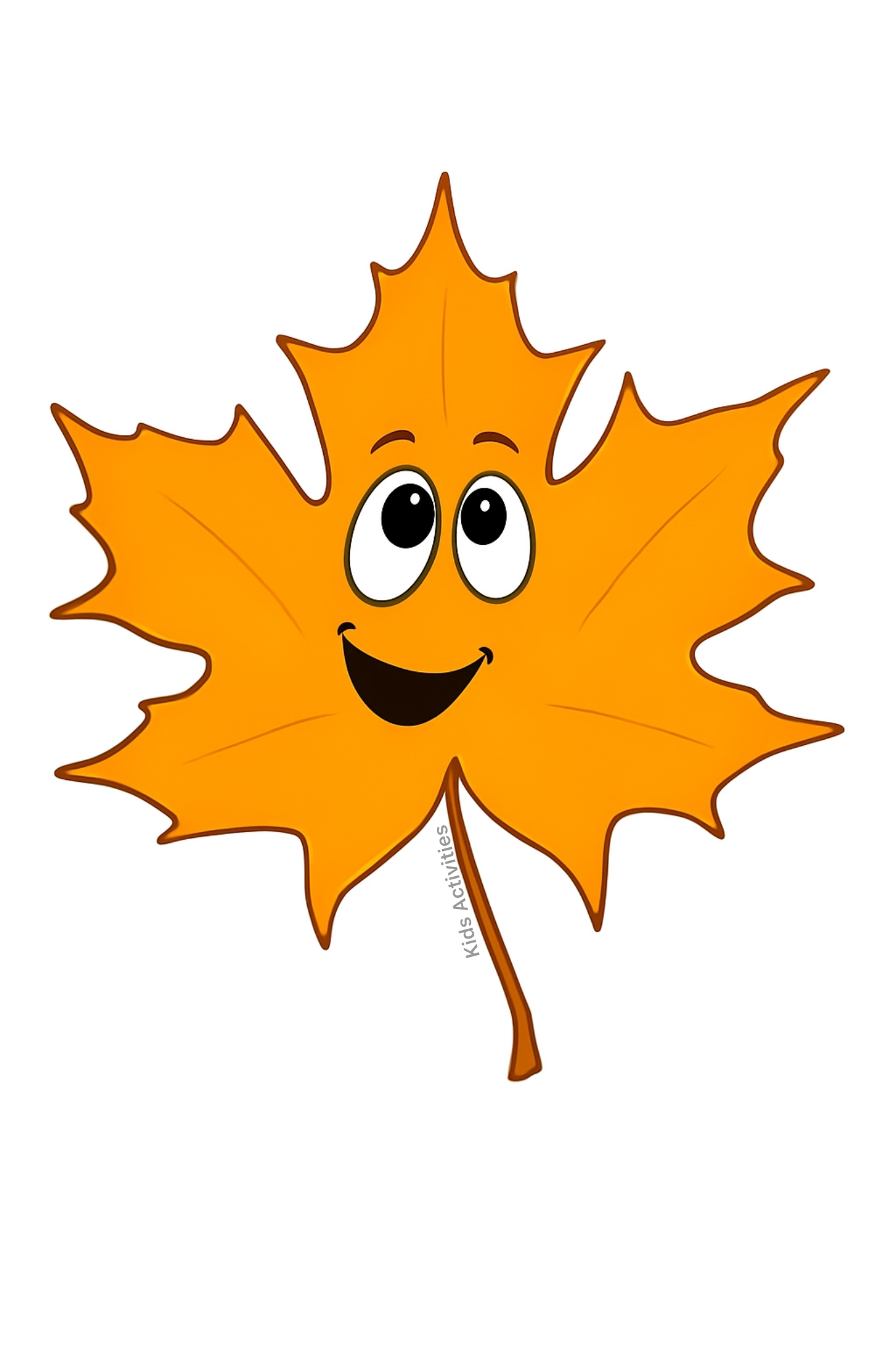 Smiley fall leaves decorations - Kids Activities