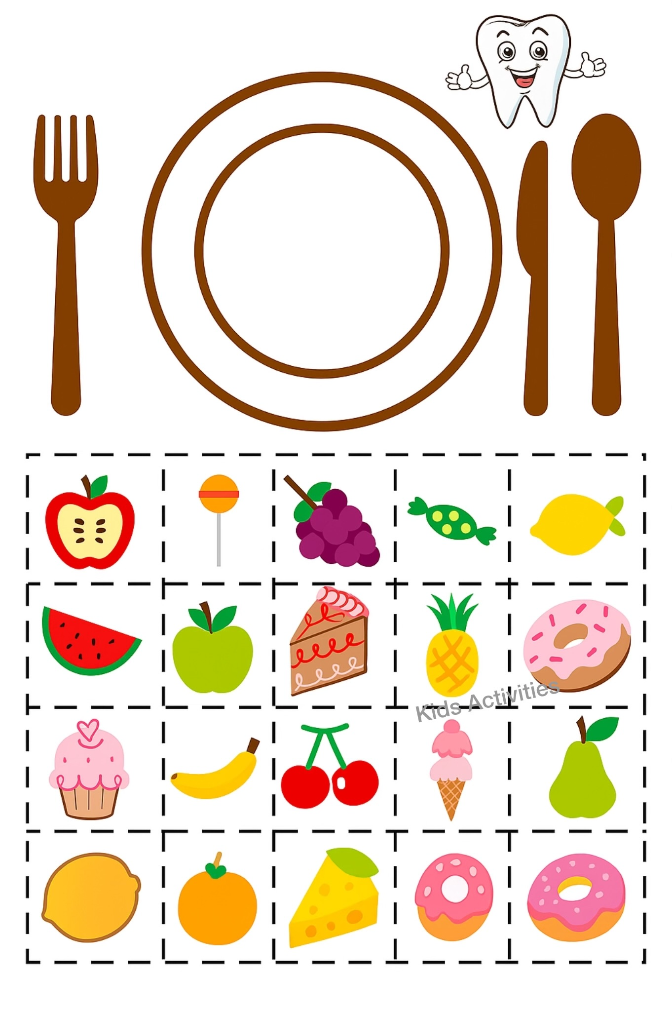 Healthy And Vegetables Food Activities - Kids Activities