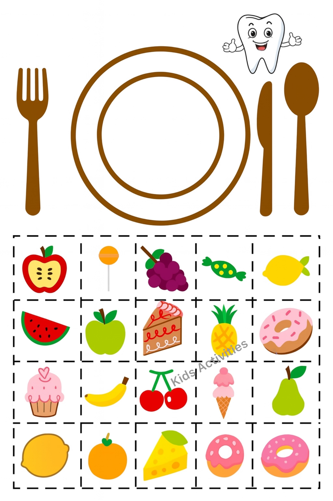 Healthy And Vegetables Food Activities - Kids Activities