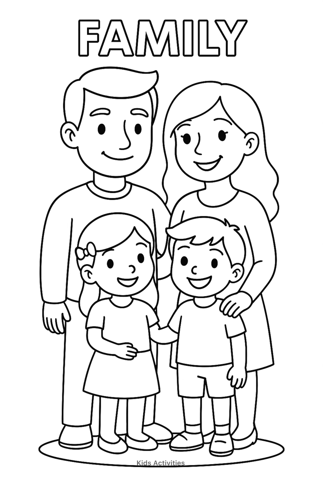 Family Themed Color - Kids Activities