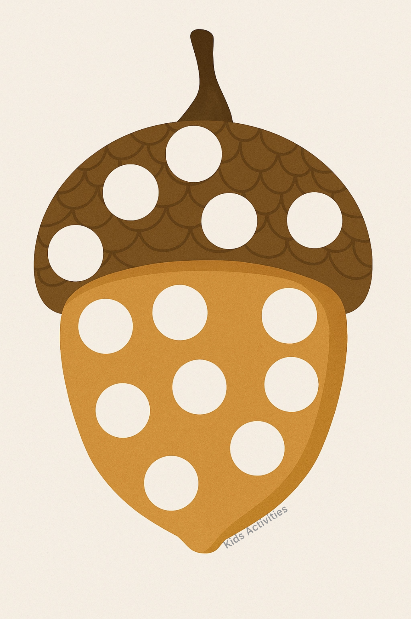 Fall Themed Dot Painting - Kids Activities