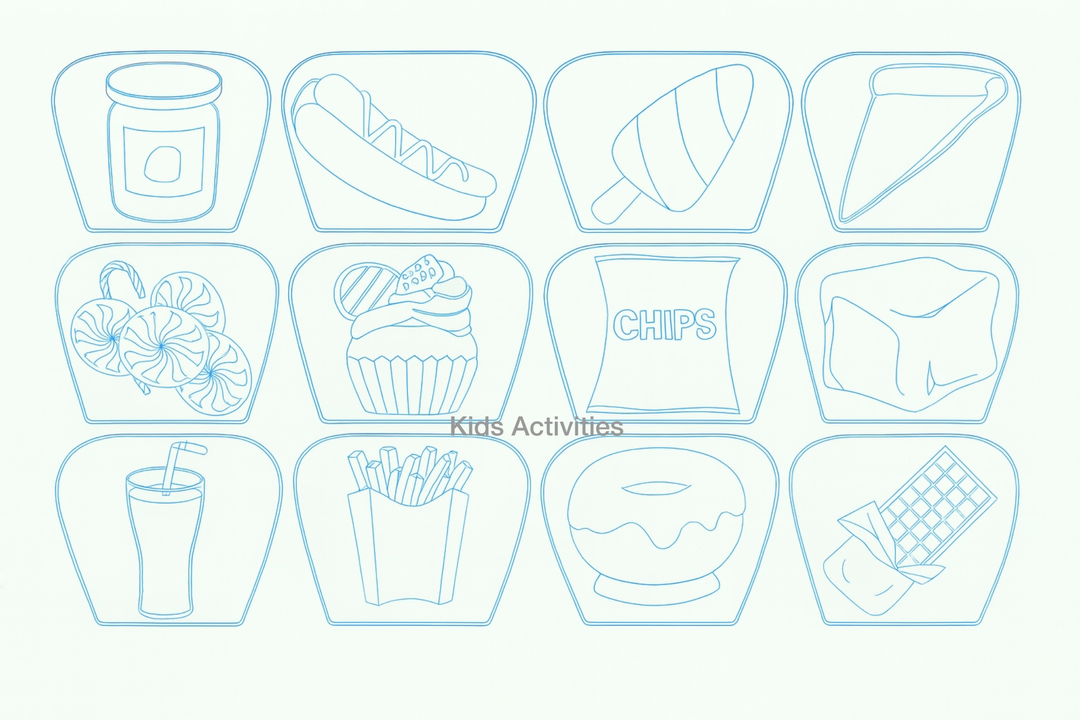 Healthy and Unhealthy Food Matching With Teeth Emotion - Kids Activities