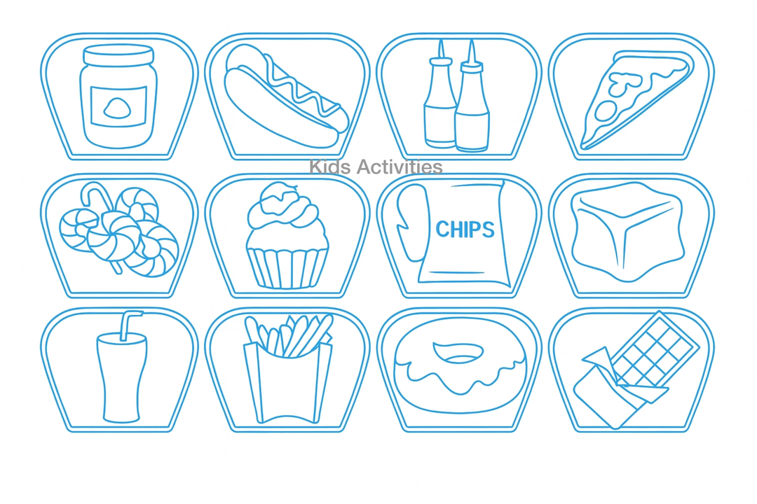 Healthy and Unhealthy Food Matching With Teeth Emotion - Kids Activities