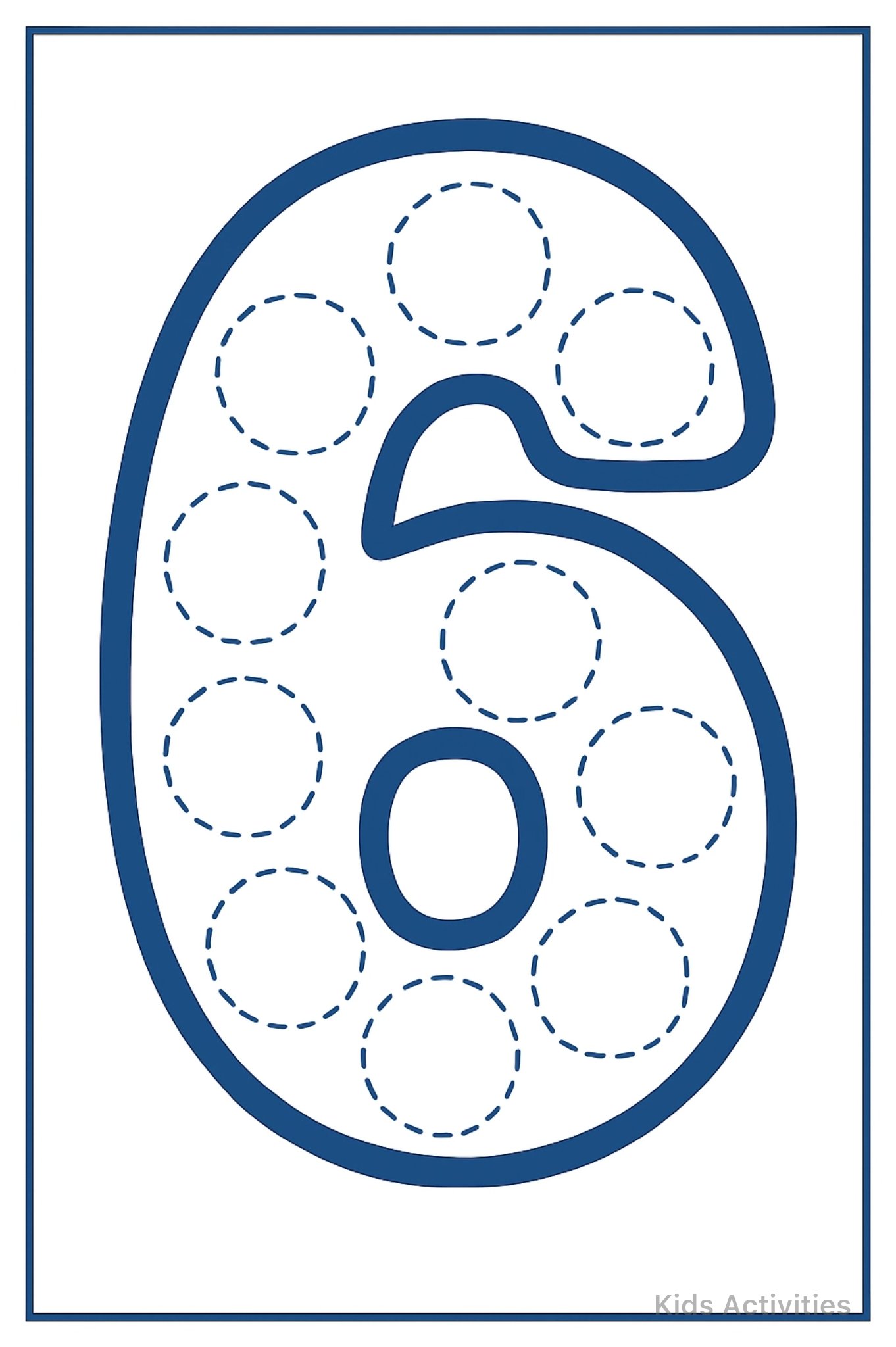 Q-Tip Dot Marker Number - Kids Activities