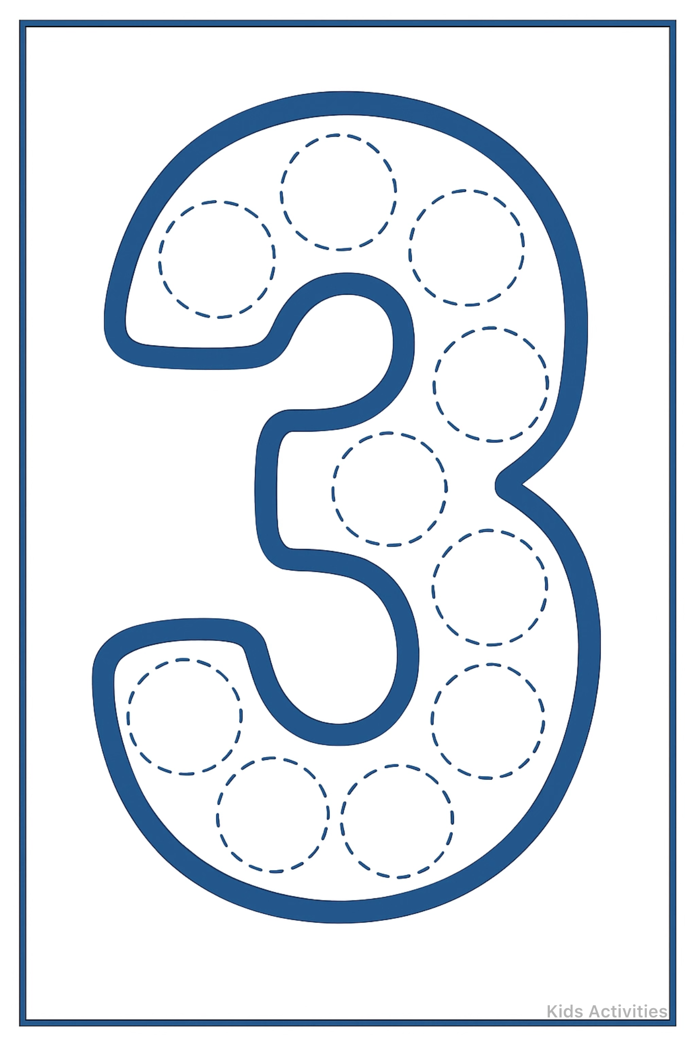 Q-Tip Dot Marker Number - Kids Activities