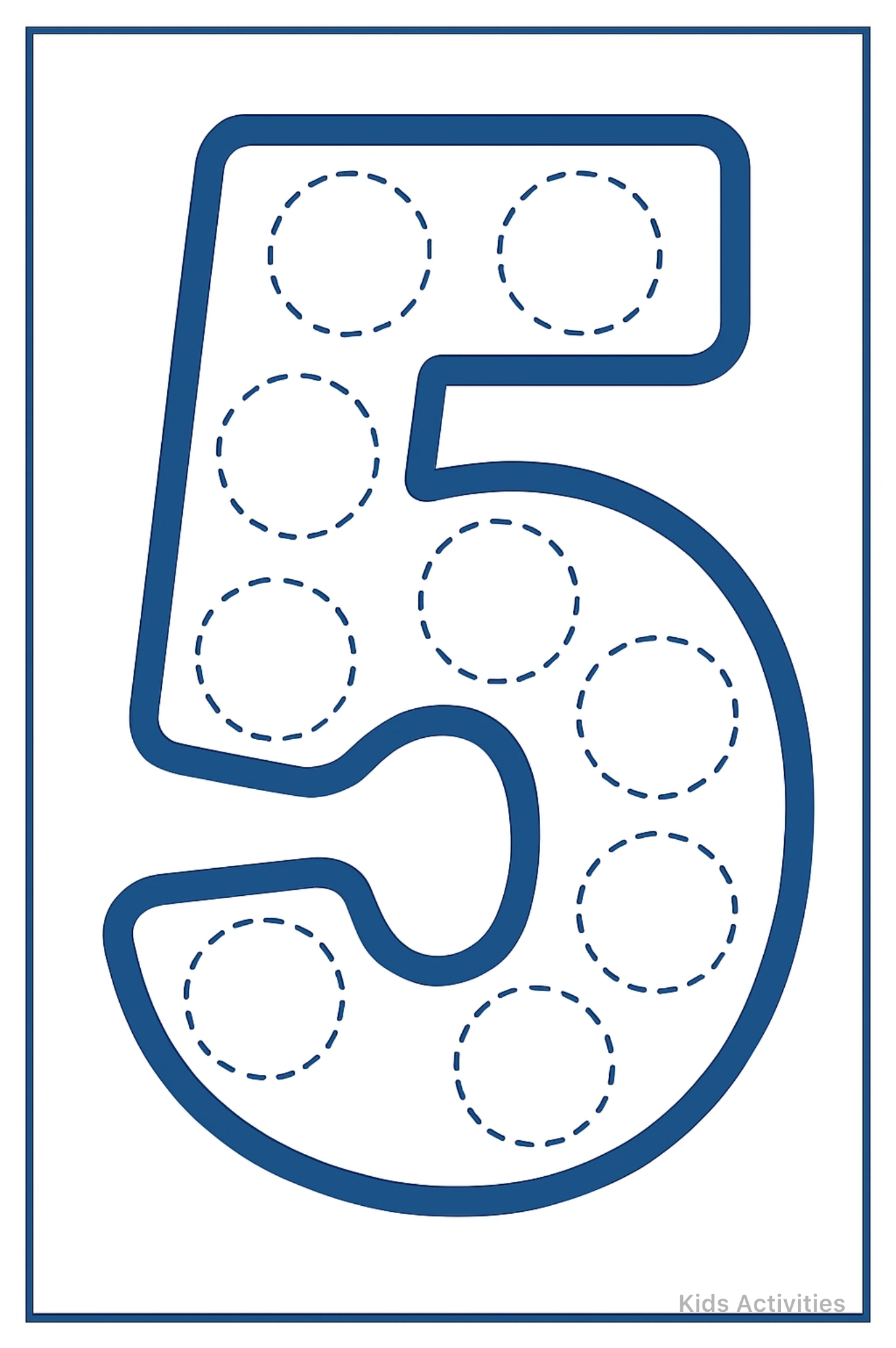 Q-Tip Dot Marker Number - Kids Activities