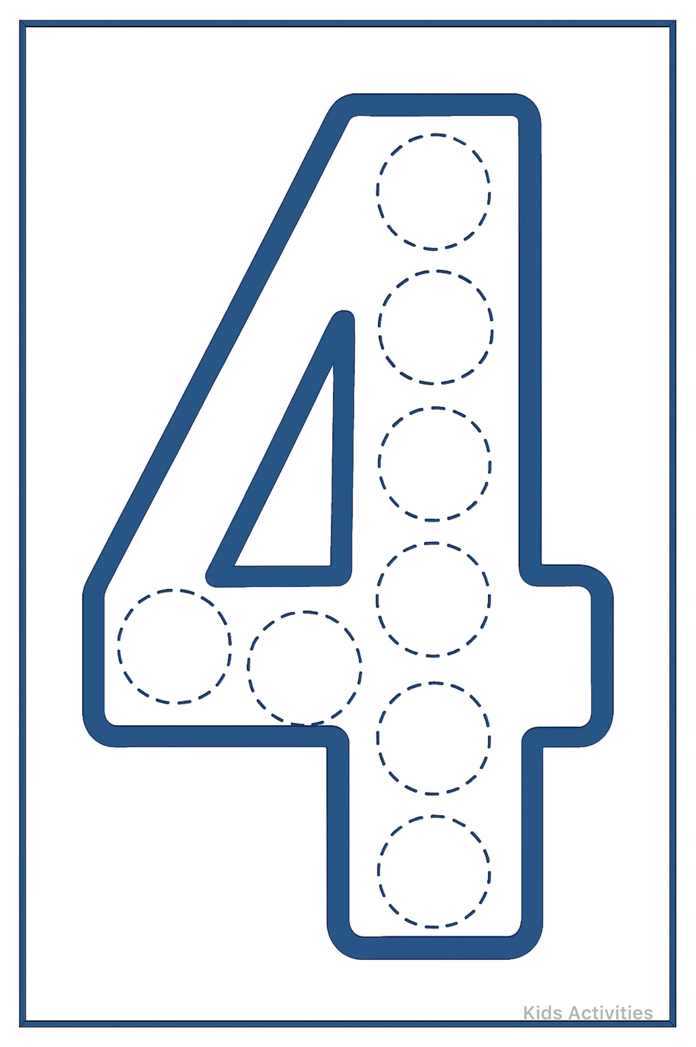 Q-Tip Dot Marker Number - Kids Activities