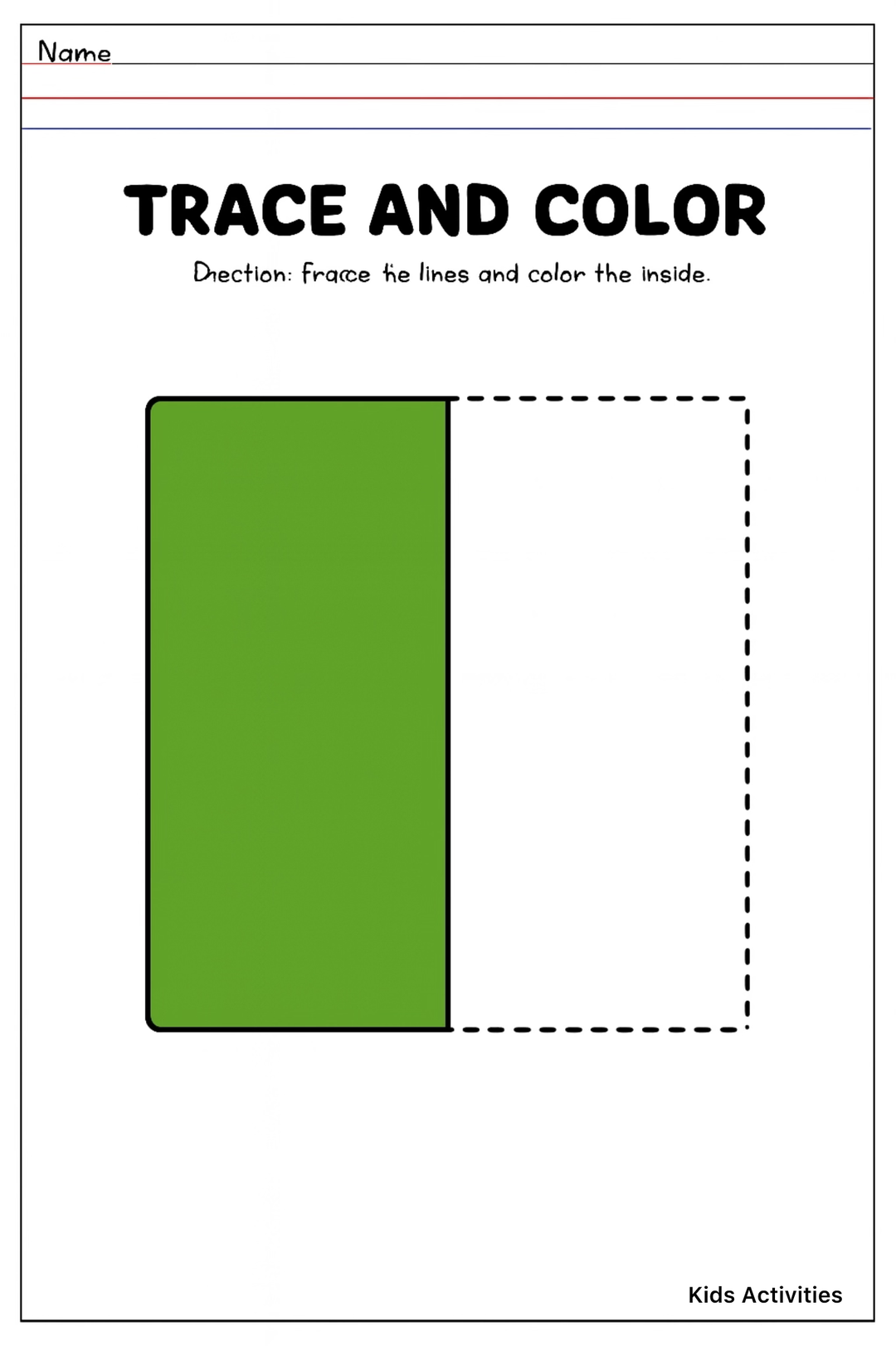 Tracing & Coloring Shapes - Kids Activities
